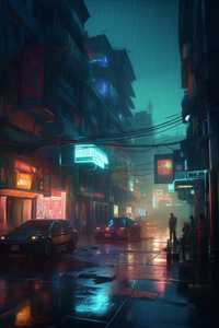 過ぎ去りし日の霧雨：シティスケープ4/XYMCityの景色 | UNIQUE マーケットプレイス | COMSA